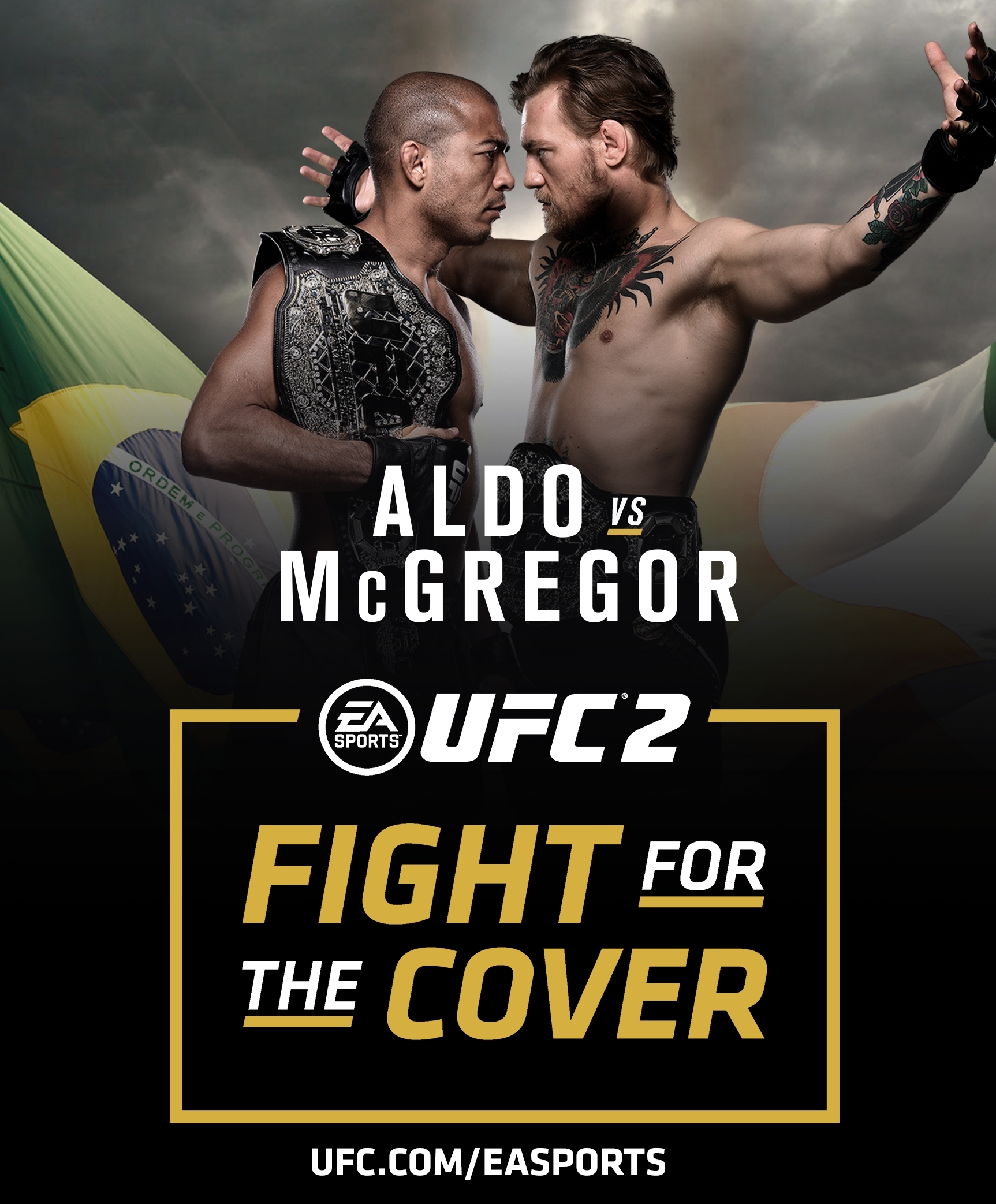 Electronic Arts - Jose Aldo and Conor McGregor Fight for the Cover at ...